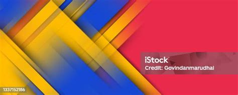 추상적인 배경 현대 힙스터 미래 그래픽 스트라이프가 있는 노란색 파란색 및 주황색 배경 벡터 추상 배경 텍스처 디자인 밝은 포스터 배너 옐로우 블루 및 오렌지 배경 벡터