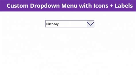 Creating Custom Dropdown Menus With Icons And Text In Canvas App