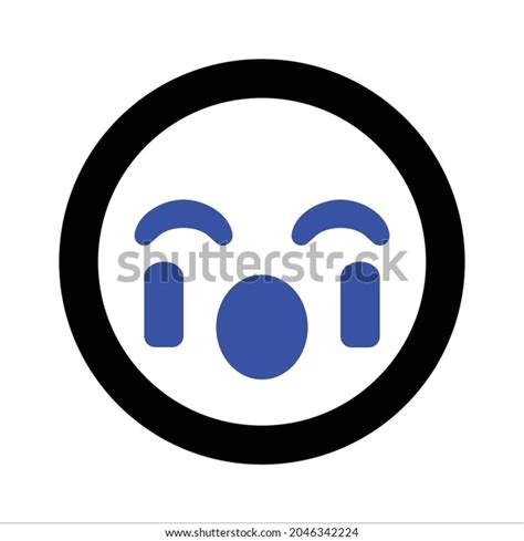 Sad Crying Emoticon Smiley Face Character Stock Vector Royalty Free