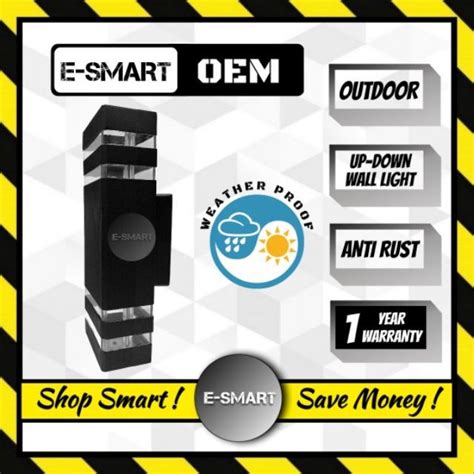 E Smart Outdoor Wall Light Wall Lamp Black Updown Effect Light Ws2128