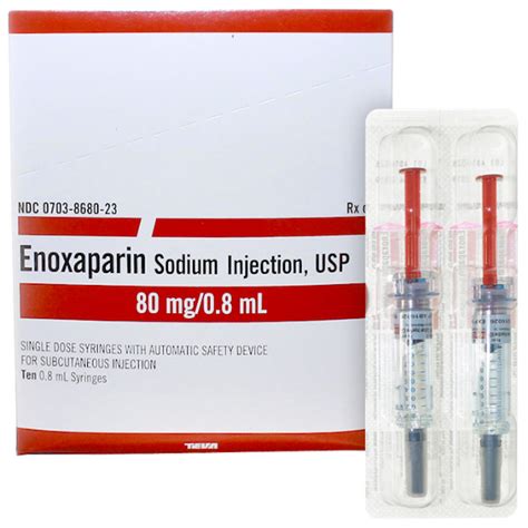 Enoxaparin Sodium 80mg08ml Rx Products