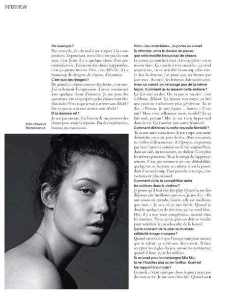 Adèle Exarchopoulos Marie Claire Magazine France December 2015 Issue