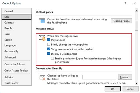 How To Personalize The New Email Notification Options In Outlook For Windows Microsoft Outlook 365
