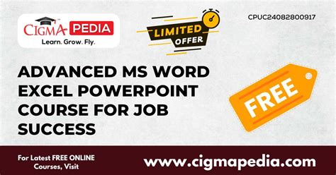advanced ms word excel powerpoint course for job success free udemy