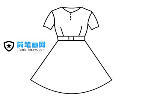 超简单的连衣裙简笔画图片 简笔画网