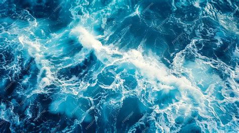 Premium Photo Deep Blue Sea Waves Texture
