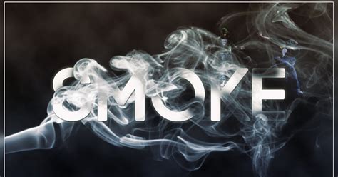 Smoke Effect Font Collage Template