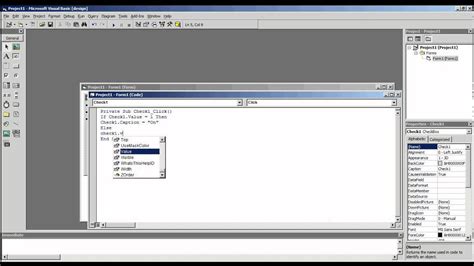 Visual Basic 60 Checkbox Youtube