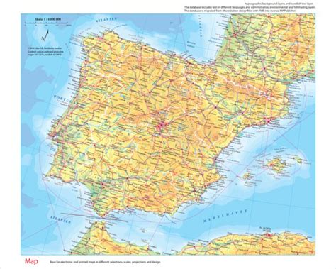 Iberian Peninsula Map By Liber Ab Avenza Maps