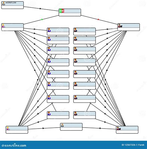 Workflow Schema Stock Illustration Illustration Of Corporate 12567326