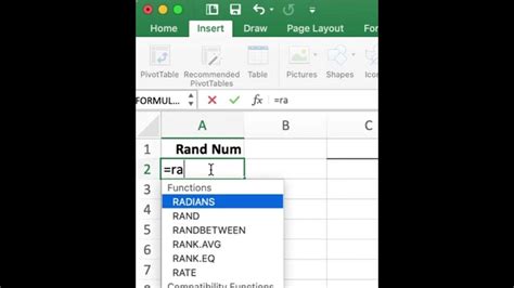 Random Number In Excel Shorts Randomnumber Excel Youtube