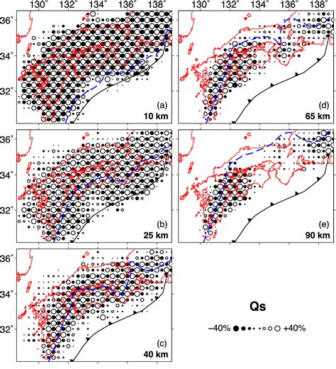 Figure 1 From Seismic Attenuation Tomography Of The Southwest Japan Arc New Insight Into