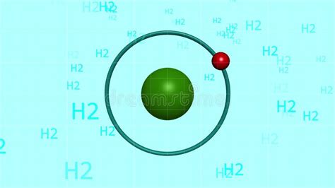 Hydrogen Atomic Level Rotating Nucleus Stock Video Video Of Concept