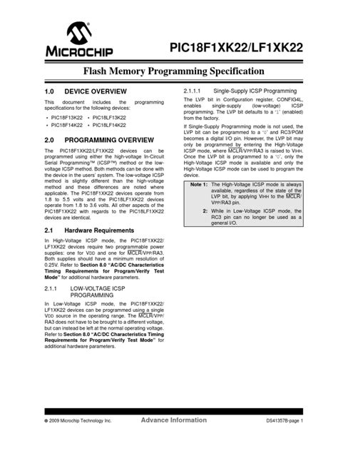 18f14k22 Programming Pdf Flash Memory Booting