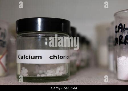 Container Of Calcium Chloride Stock Photo Alamy