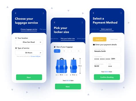 Locker App Ui Design By Pimwipha Cheaptumrong On Dribbble