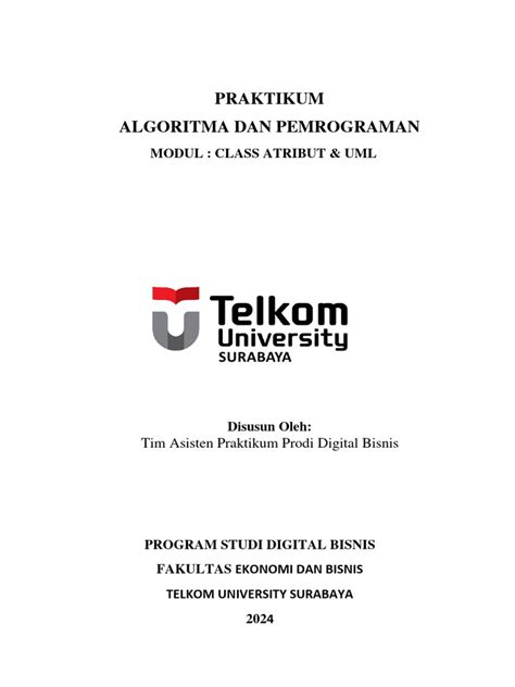Modul Class Atribut Dan Uml Pdf Metode And Bahan Ajar Komputer