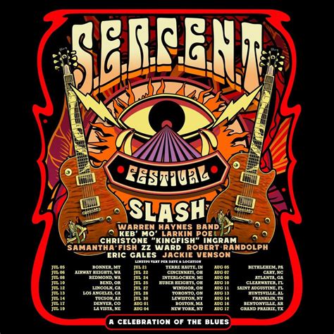 Slash Announces Serpent Blues Festival All Star Lineup Ft