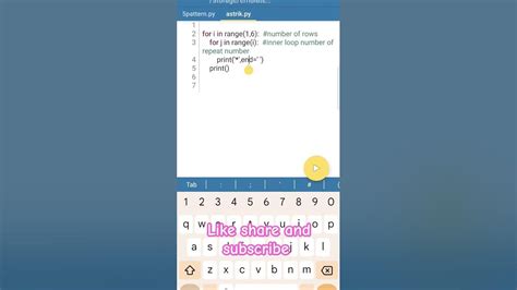 print star pattern in python pythonprogramming pythontutorial