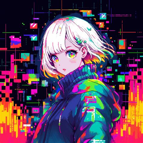 White Haired Girl In Green Jacket By Tuwalg On Deviantart