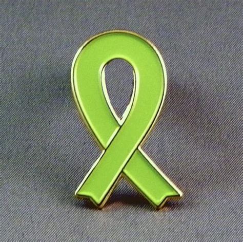 Green Ribbon Pin Badge Enamel Lapel Pin Badges Jks Bargains