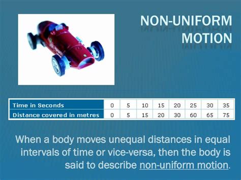 PPT Uniform And Non Uniform Motion PowerPoint Presentation ID 2213868