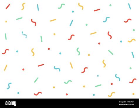 Confetti Vector Seamless Pattern Celebration Party Or Carnival