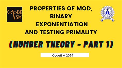 Modulus Binary Exponentiation Checking Primality Codeism 2024 Number