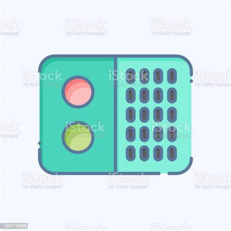 아이콘 패널 에어컨 기호와 관련이 있습니다 낙서 스타일 심플한 디자인 편집 가능 간단한 그림 검사 보기에 대한 스톡 벡터 아트 및 기타 이미지 Istock