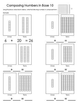 Composing And Decomposing Digit Numbers In Base By Pendee S Place