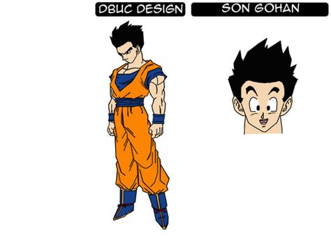 Gohan Character Design Sheet By Darkhawk5 On Deviantart