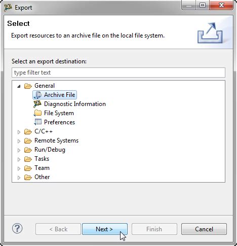 Exporting And Importing Projects In Eclipse MCU On Eclipse