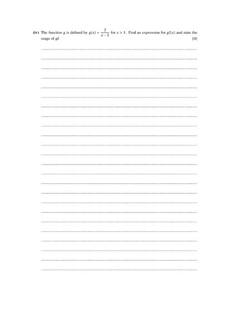 Solved Iv The Function G Is Defined By G X 2x 1 For Chegg Com