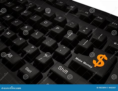 Make Money Keyboard Symbol Stock Images Image