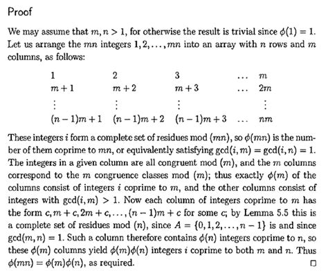 Eulers Totient Function