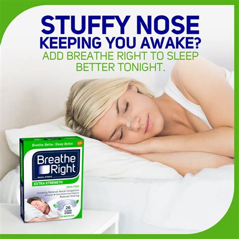 Breathe Right Nasal Strips To Stop Snoring Drug Free Extra Clear 26