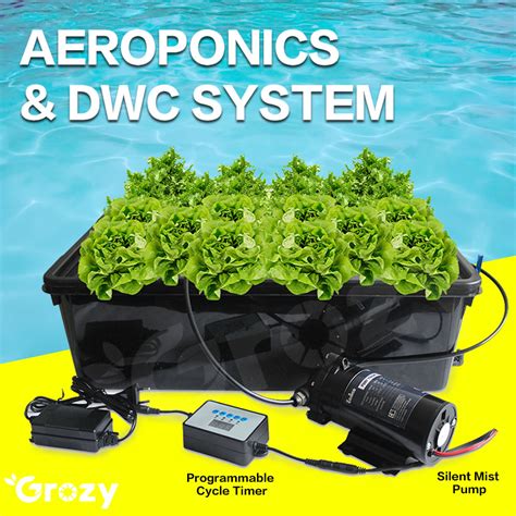 Hydroponics Aeroponics Dwc Growing System Clone Station Mist Pump Cy Grozy