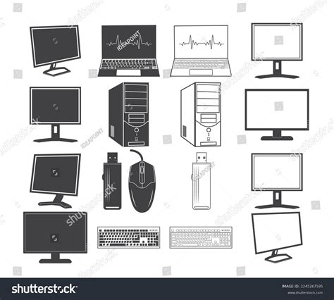 Computer Monitor Svg Computer Monitor Vector Stock Vector Royalty Free Shutterstock