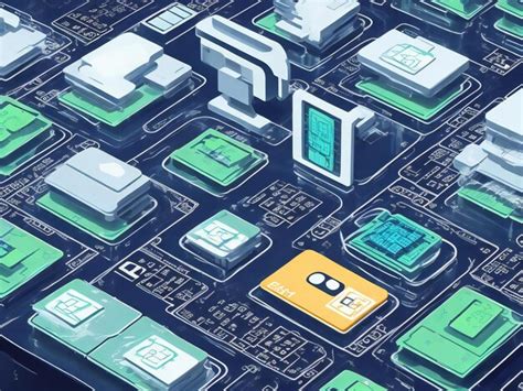 심카드와 클라우드 컴퓨터 시스템 일러스트 Ai 생성 프리미엄 사진