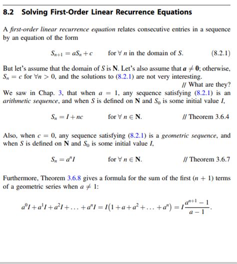 Answered Solve The First Order Linear Recurrence… Bartleby