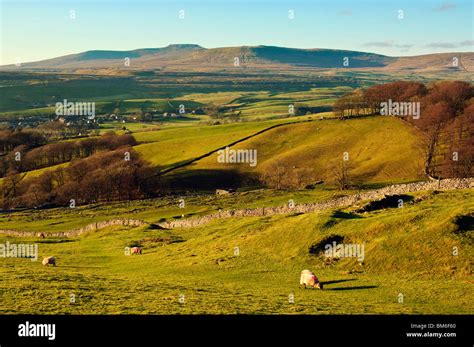 View Over Ribblesdale In The Yorkshire Dales National Park England