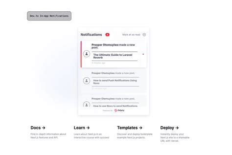 How To Build Devto In App Notification System In 20 Minutes Novu