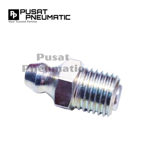 Nepple Gress Nipple Grease Straight Nepel Gris Lurus Pusat Pneumatic