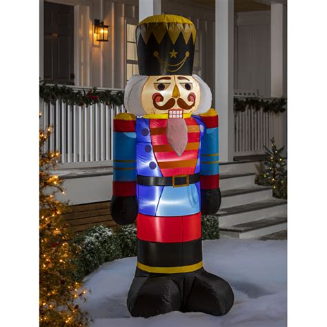Plow And Hearth Lighted Nutcracker Christmas Inflatable Wayfair