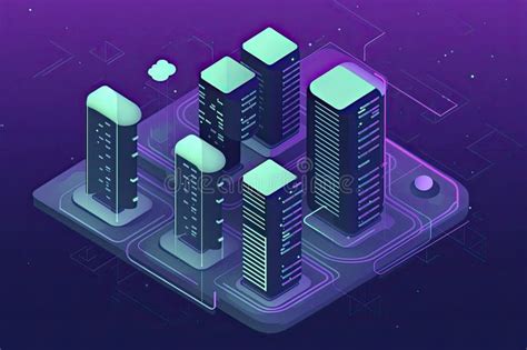 Cloud Storage For Downloading An Isometric A Digital Service Or Application With Data