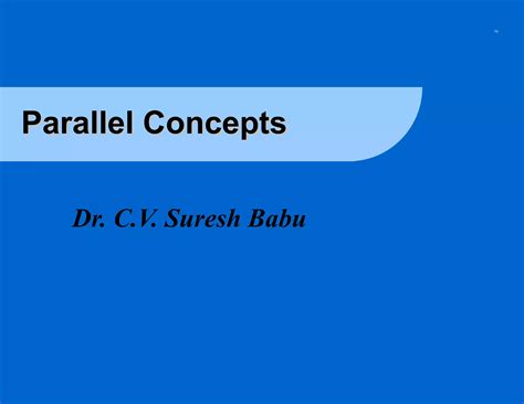 Parallel Concepts1 Ppt Programming Languages Computing
