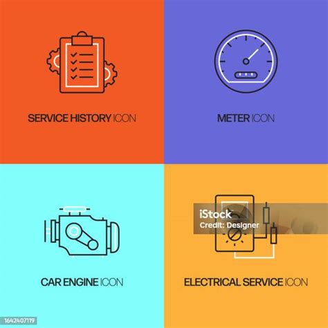 자동차 서비스 관련 벡터 얇은 선 아이콘 윤곽선 기호 모음 가스 캔에 대한 스톡 벡터 아트 및 기타 이미지 가스 캔 고급