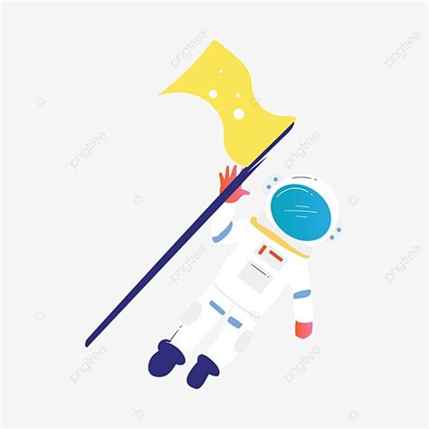 귀여운 바람 우주 비행사 캐릭터 Png 요소 우주 비행사 위성 벡터 드로잉 Png 일러스트 및 Psd 이미지 무료 다운로드 Pngtree