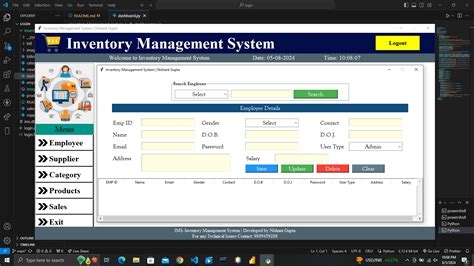 inventory management system inventory management system is a python based project that uses