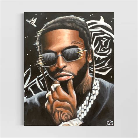 Bashar Barakah Jackson Pop Smoke Poster Wall Art Prints Tommy Manning Art